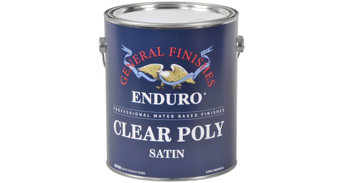 Polyurethane Clear Gloss General Finishes Enduro Water-Based ...