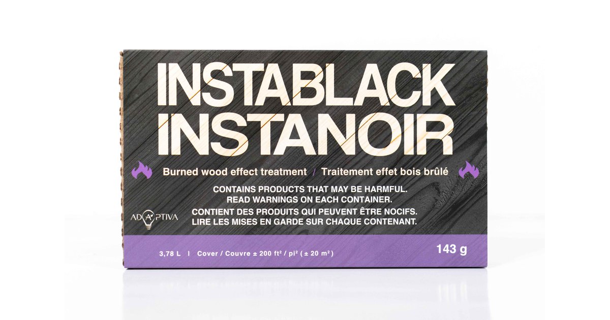 INSTABLACK - Wood Treatment - Burnt Wood Effect - Ardec - Finishing ...