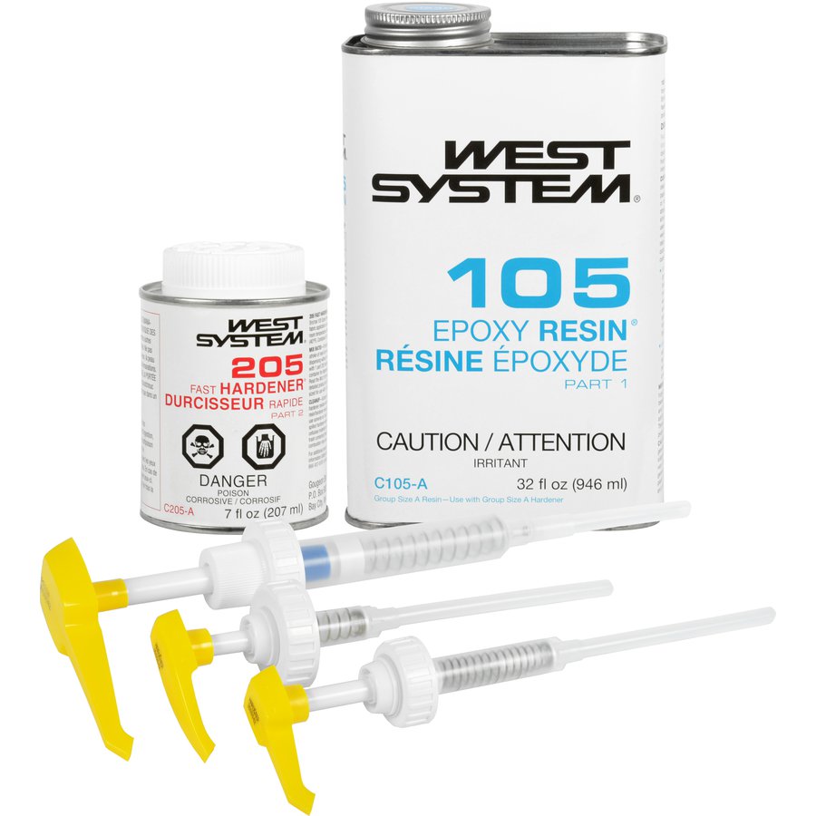 105 Epoxy Resin & 205 Fast Hardener Kit - West System - Ardec ...