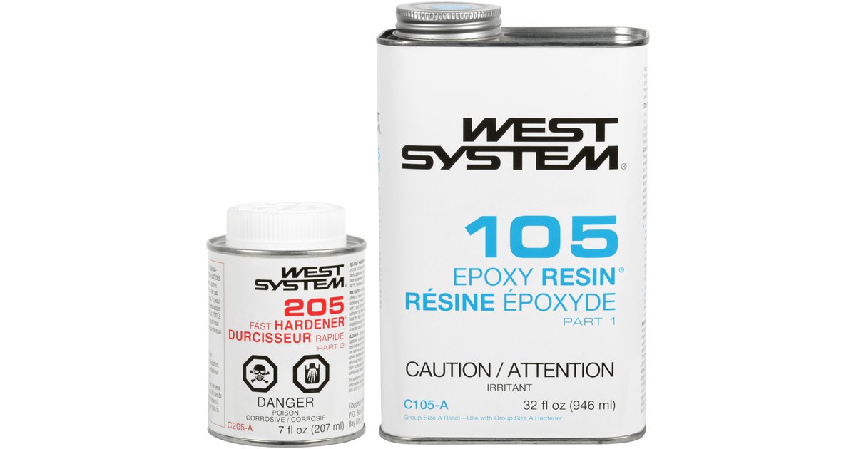 105 Epoxy Resin & 205 Fast Hardener Kit - West System - Ardec ...
