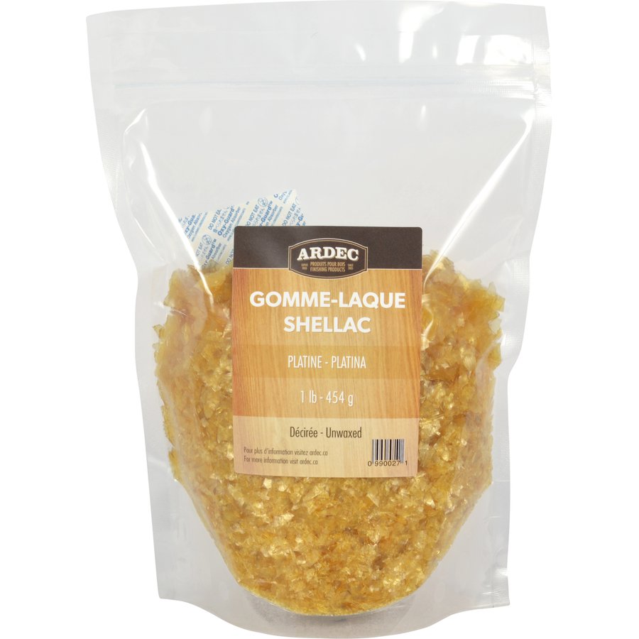Gomme-laque platine décirée en flocons - Ardec - Ardec - Produits pour bois