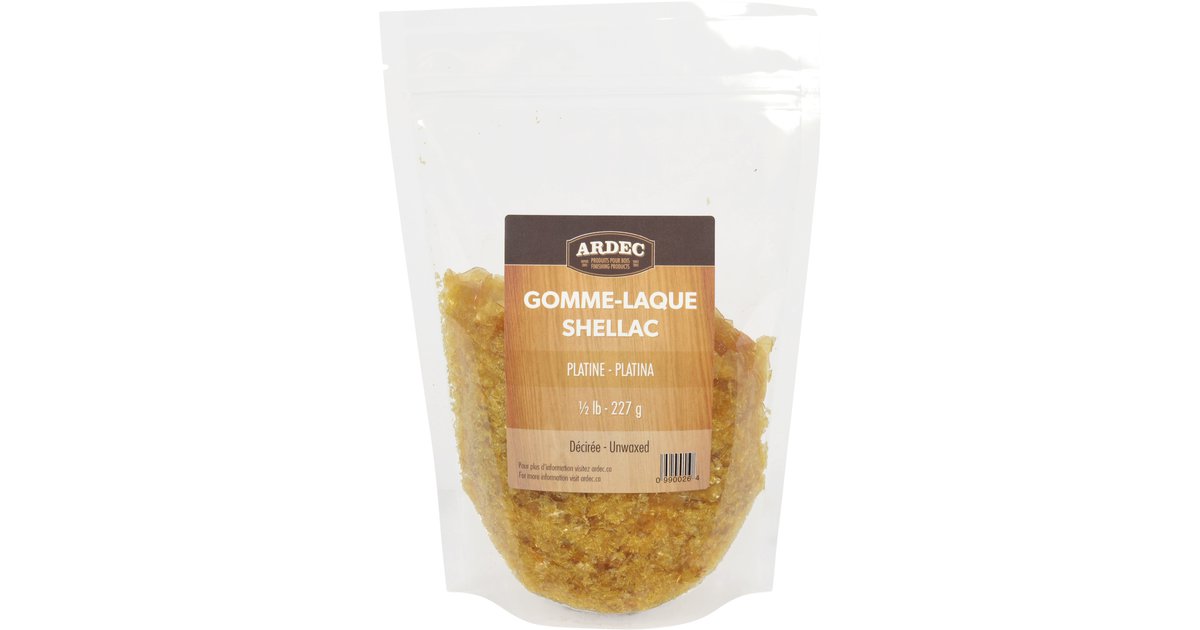Gomme-laque platine décirée en flocons - Ardec - Ardec - Produits pour bois